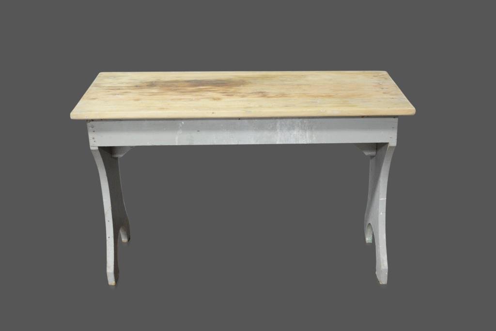 Painted Work Table W/ Drawer 39 3/4"h, 48"l, 20