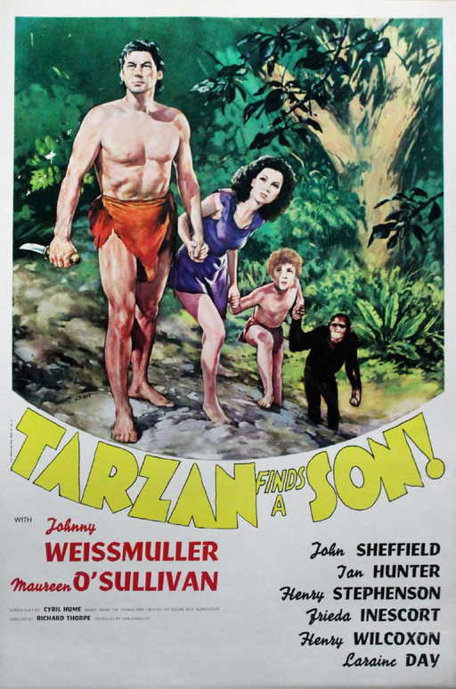 Vintage Poster Tarzan Finds A Son Movie Ad