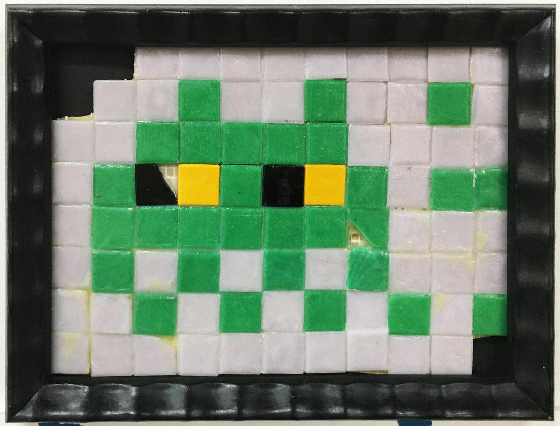 Invader Invader Tile Mosiac (green)