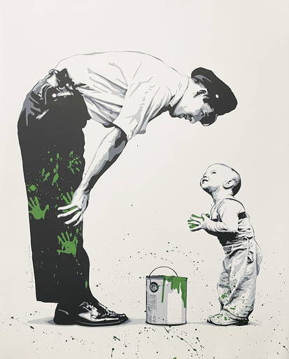 Mr. Brainwash Not Guilty (green)