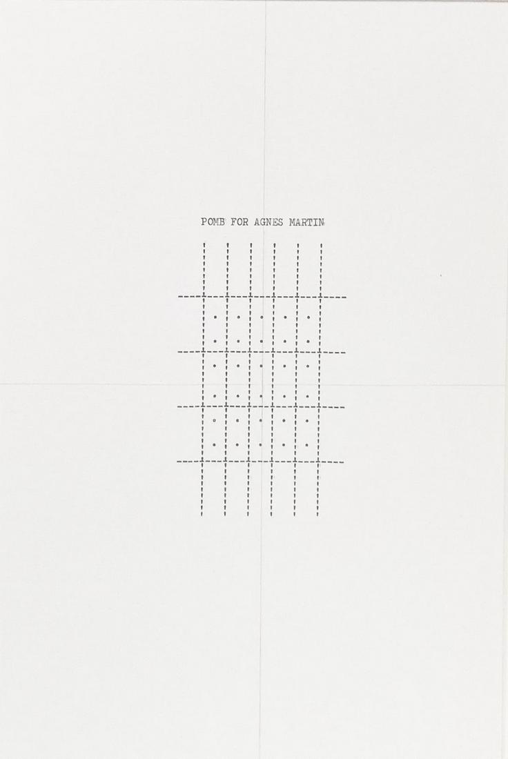 Joshua Ware - Pomb For Agnes Martin Auction