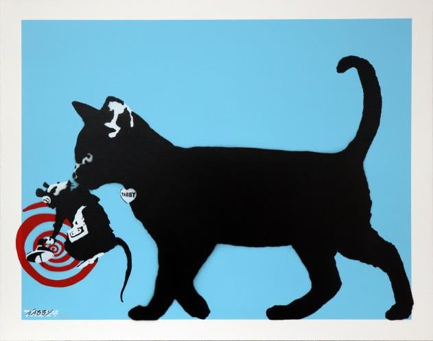 Tabby Tabby Cat Vs Banksy Radar Rat