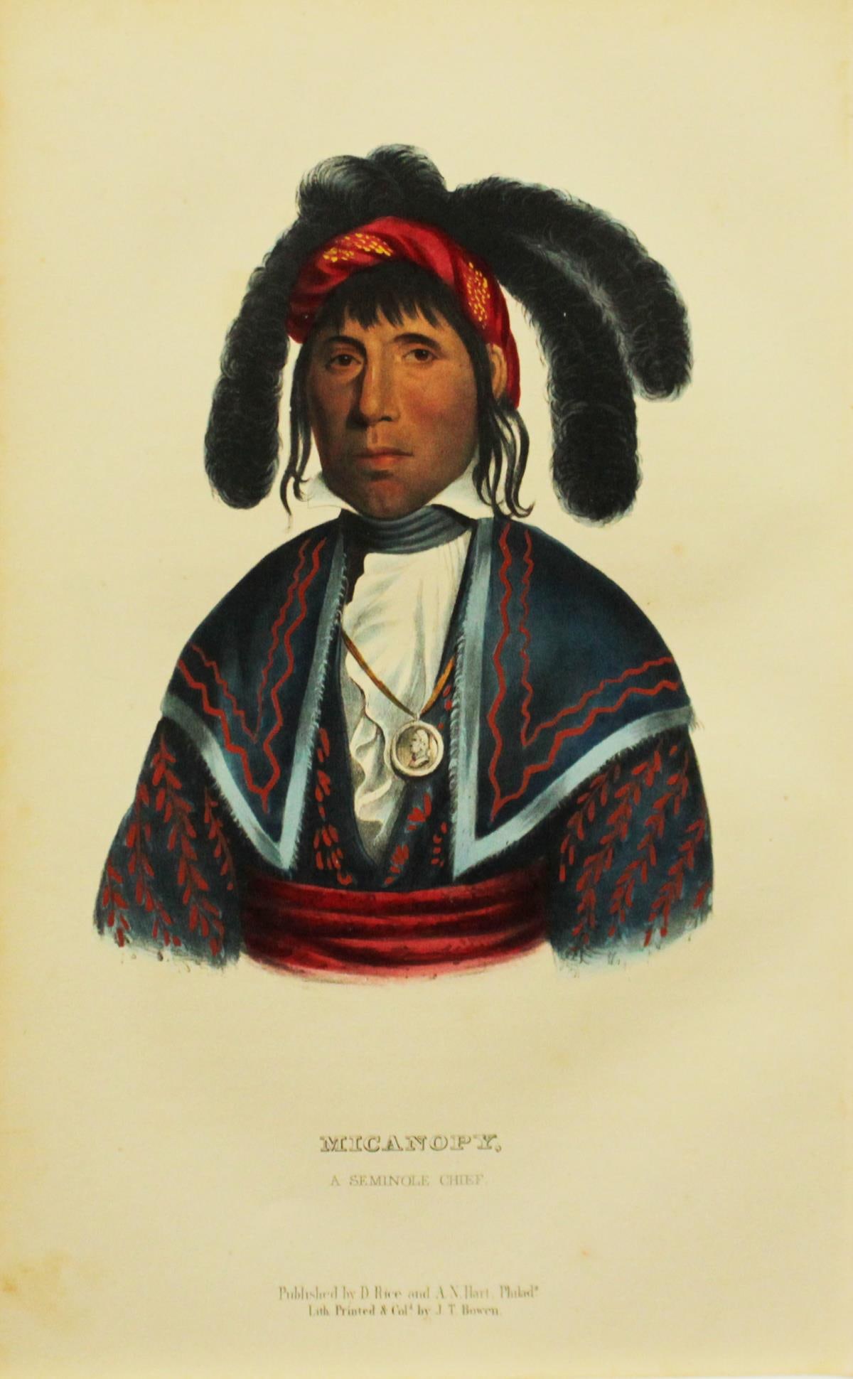 Charles Bird King - Micanopy A Seminole Chief Auction
