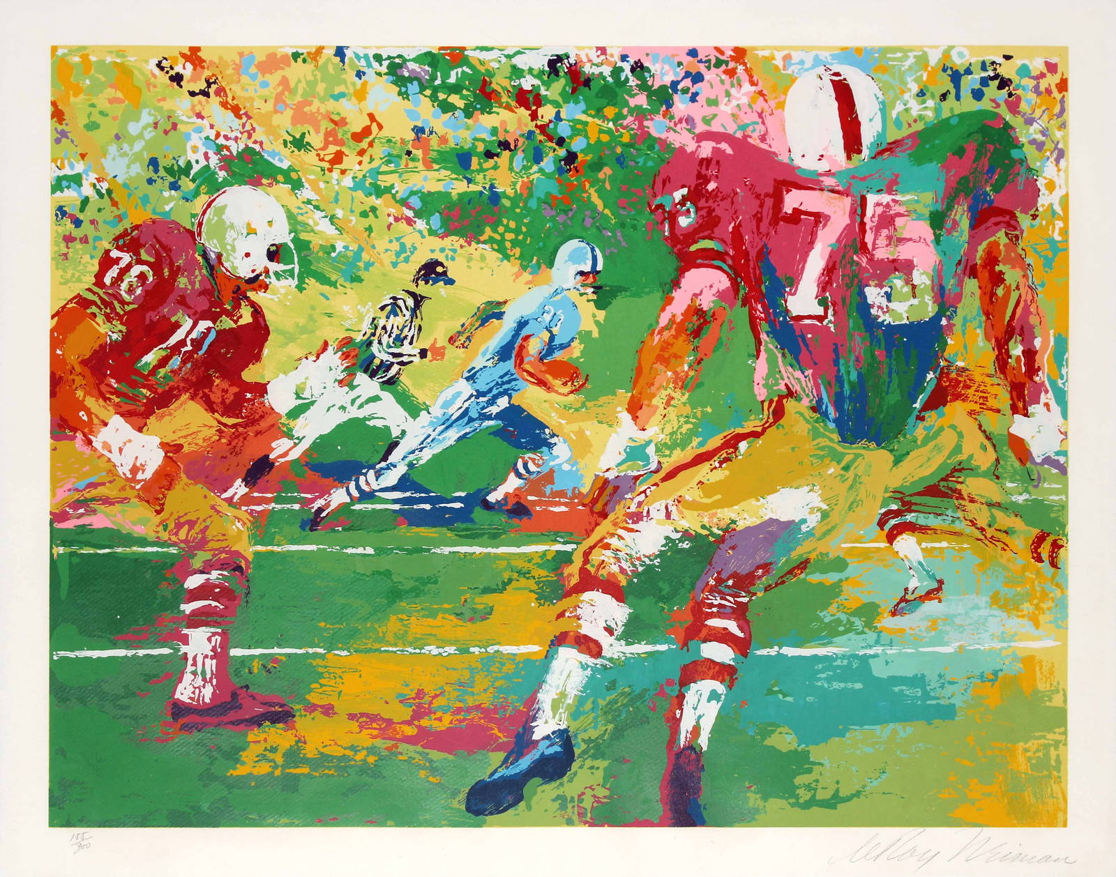 Leroy Neiman - The Scramble Auction