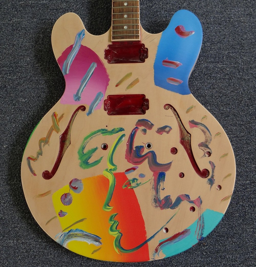 Peter Max hand painted Gibson guitar