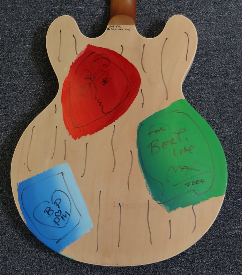 Peter Max hand painted Gibson guitar