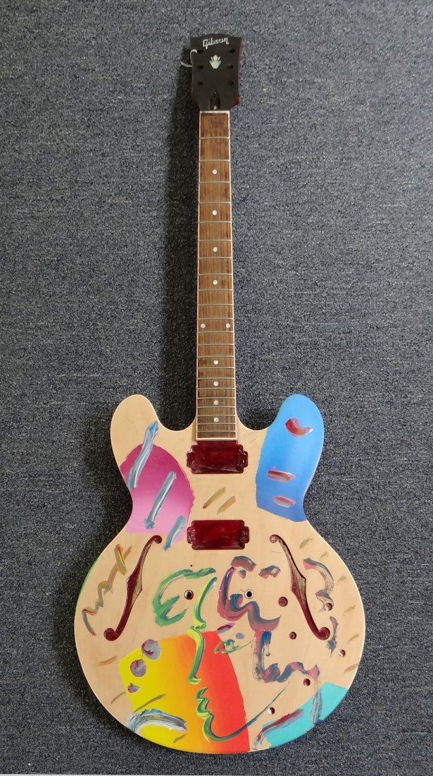 Peter Max hand painted Gibson guitar