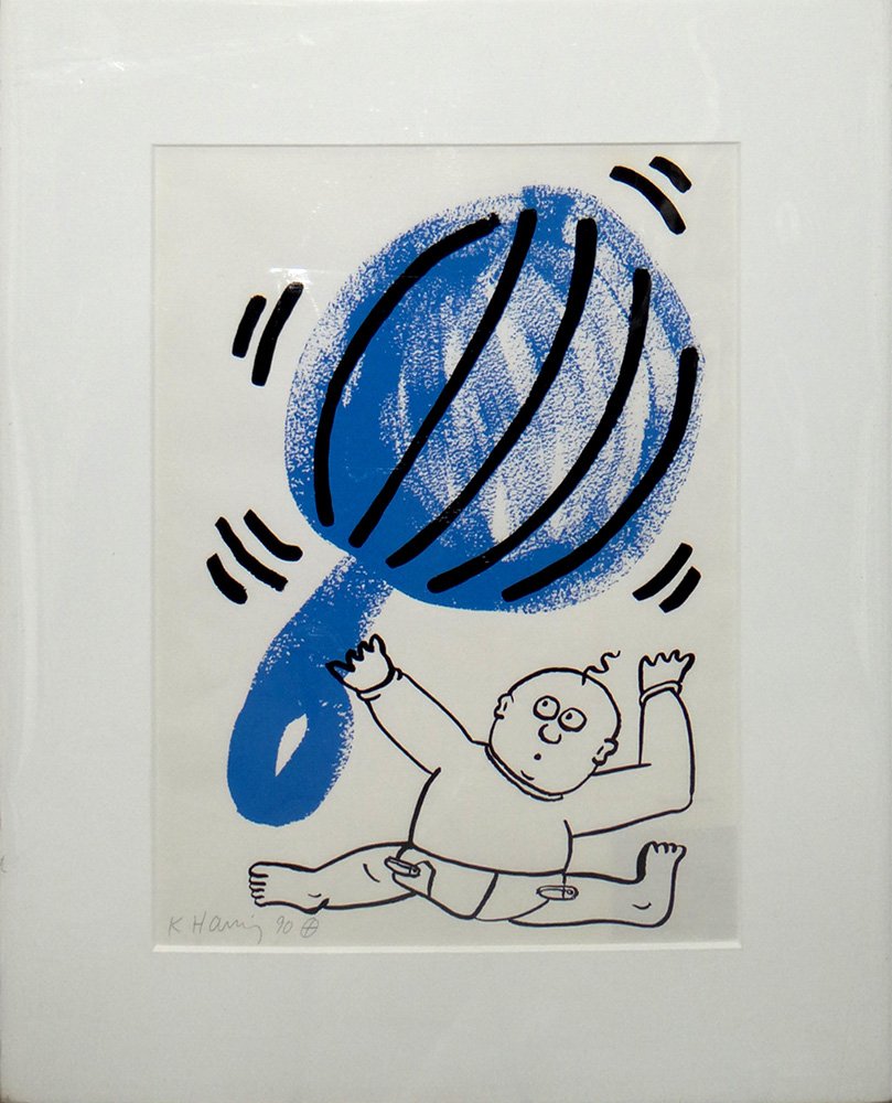 Keith Haring "the Story Of Red And Blue Ii"