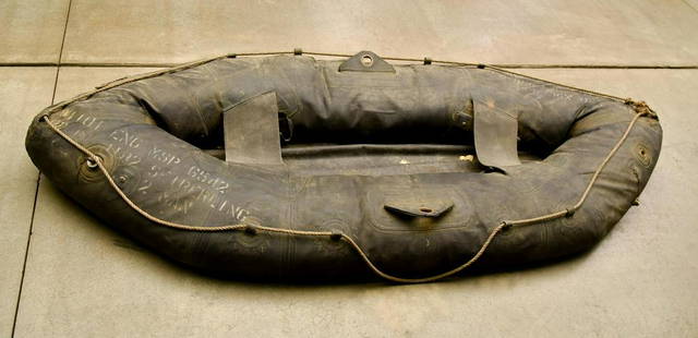 Original Wwii German Military Large Inflatable Raft