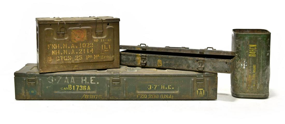 Original Wwii U.s. Artillery Shell Containers