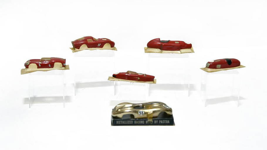 6 Vintage Molded Plastic Ferrari Bodies