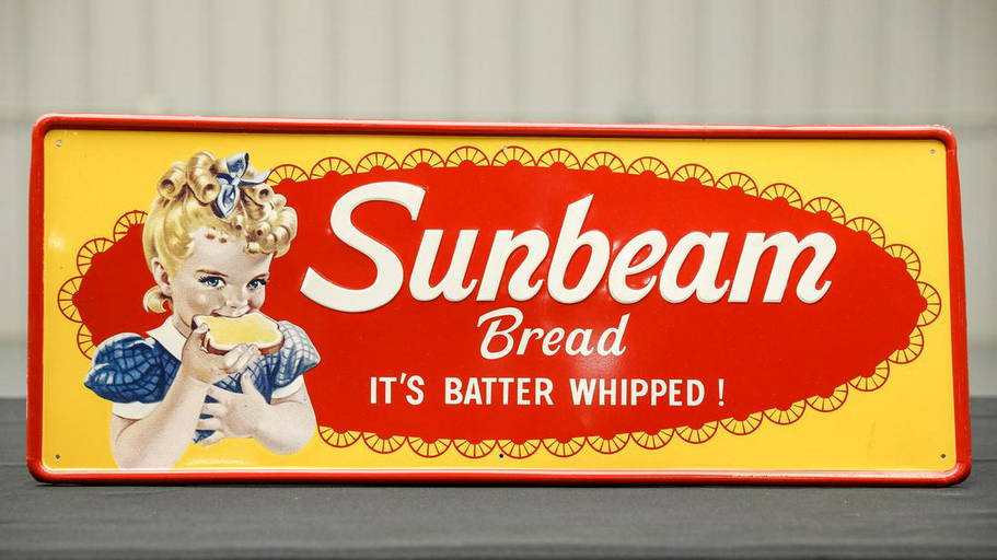 Nos Sunbeam Bread Sign
