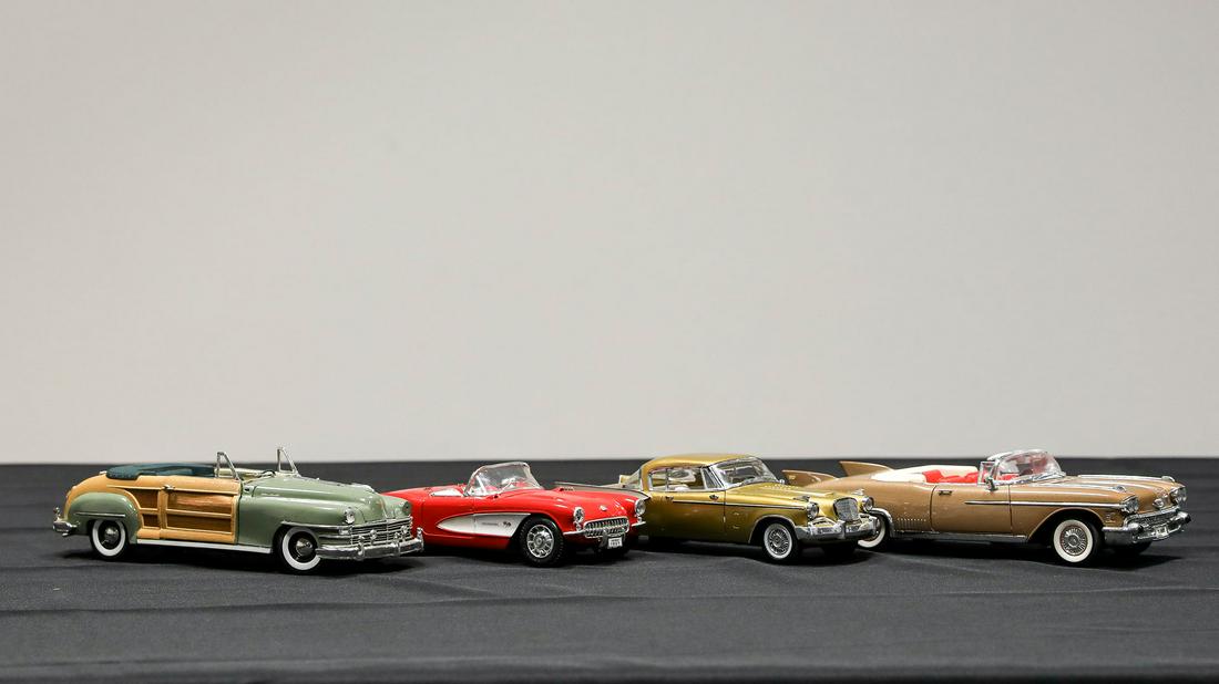 Four 1/18th Scale Diecast Cars