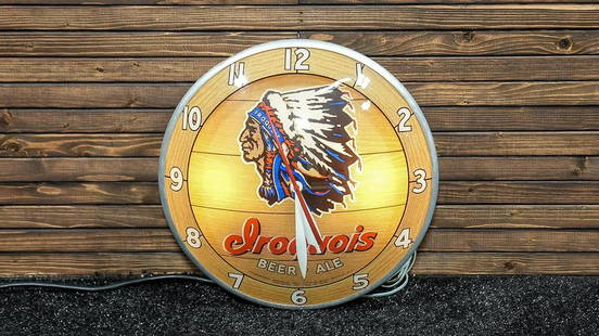 Iroquois Beer Ale Clock