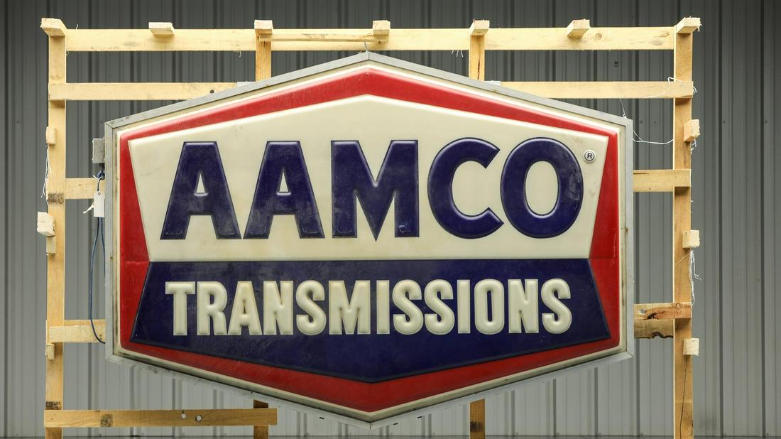 Very Large Aamco Transmissions Sign (male Model Not
