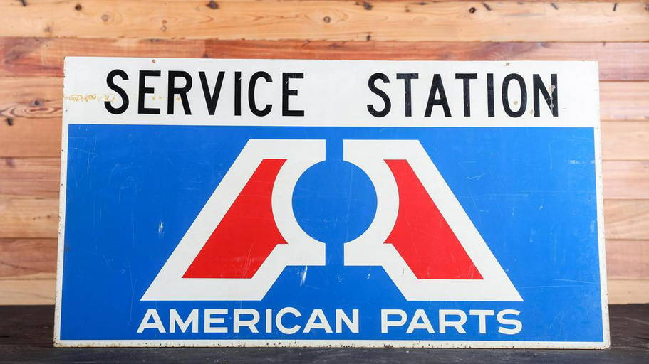 American Parts-Service Station Single-Sided Enamel Sign - Nov 06, 2021 ...