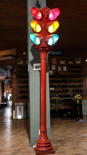 Large Vintage 4 Way Traffic Signal