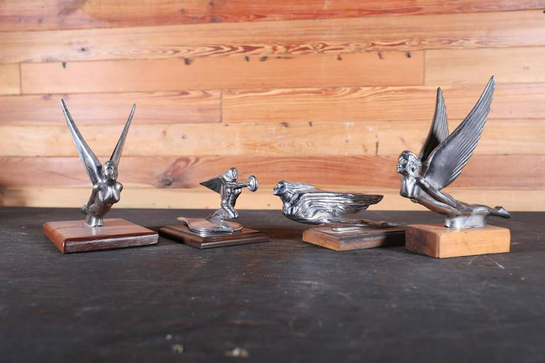 Four Cadillac And Packard Radiator Mascots