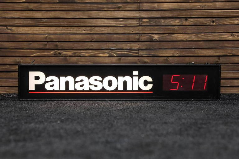 Panasonic Lighted Sign Digital Clock