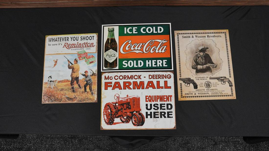 Selection Of Reproduction Advertising Signs
