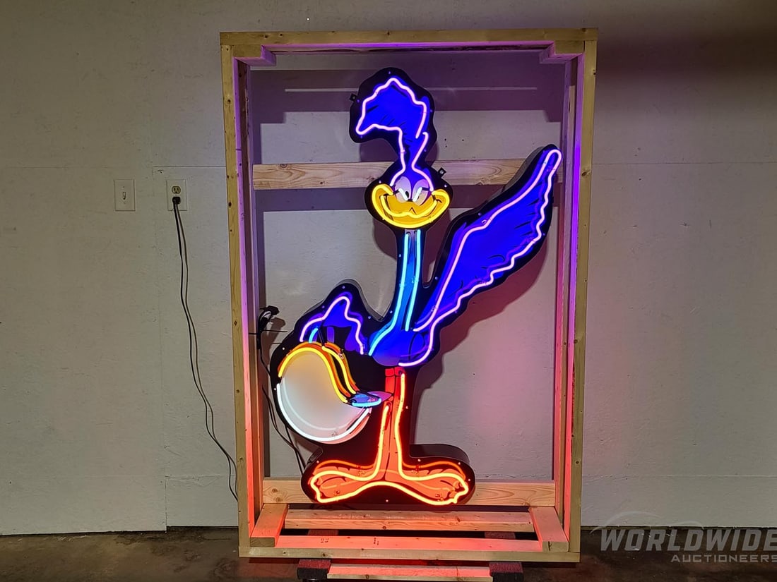 Custom Roadrunner Neon Sign Auction