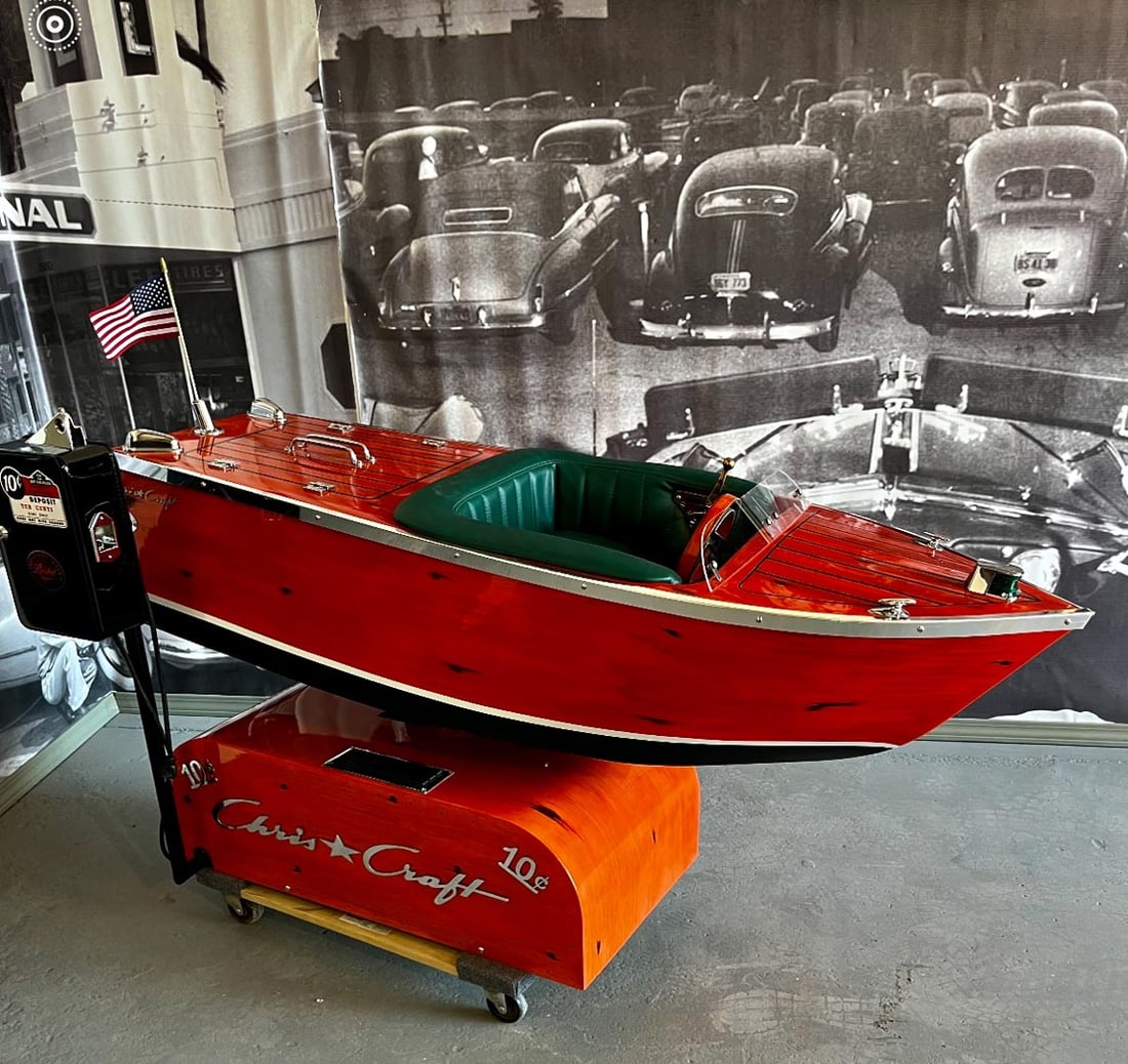 Chris Craft Boat Kiddie Ride Auction