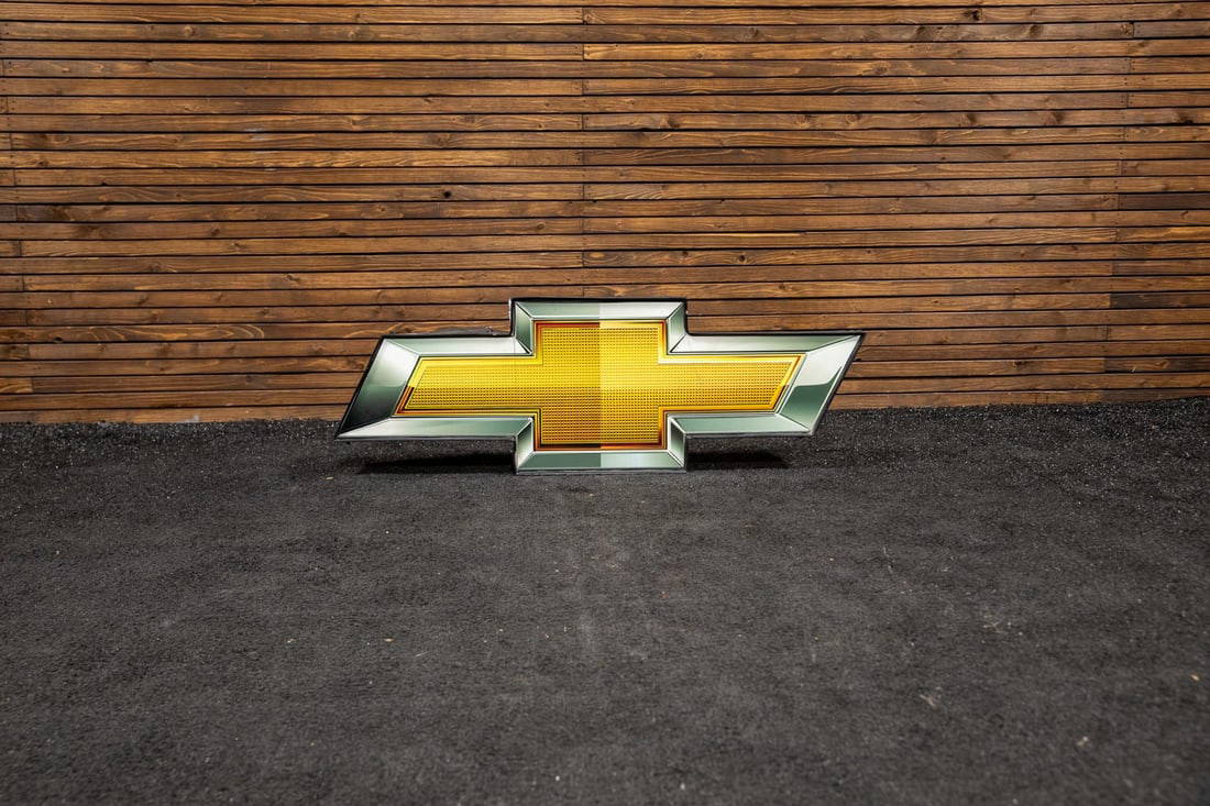 1990s Chevrolet Bow-tie Logo Sign Auction