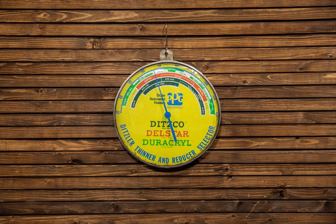 Ditzler Ppg Advertising Thermometer Auction