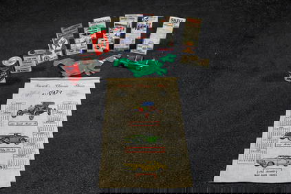 Vintage Gulf Service Station Metal Road Map Rack