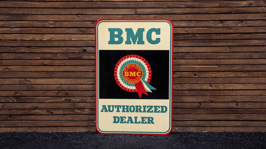Bmc-authorized Dealer Painted Tin Sign Auction