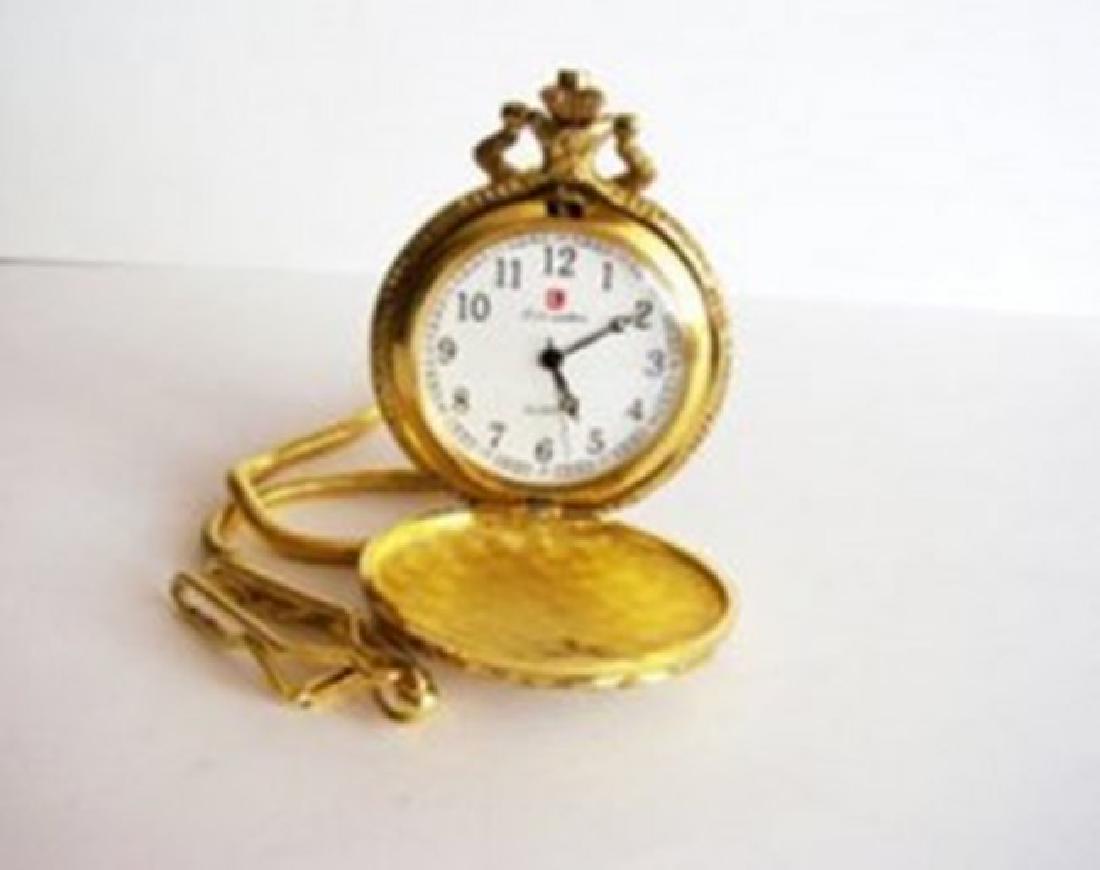 Pocket Watch 'L' Luis Cardini 18k Y/g Overlay