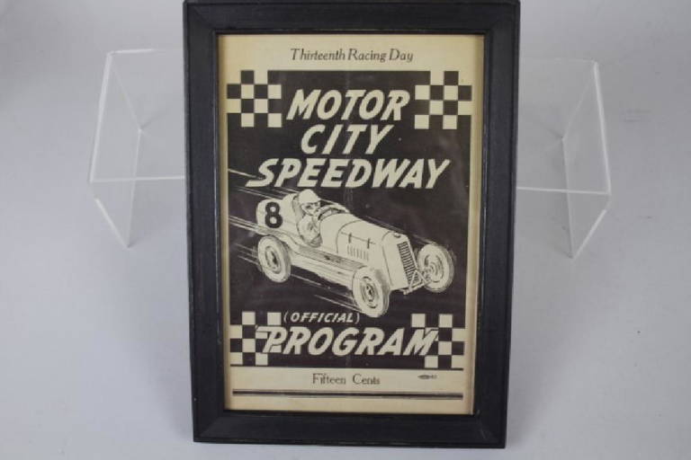 Motor City Speedway Racing Program 1930 40s
