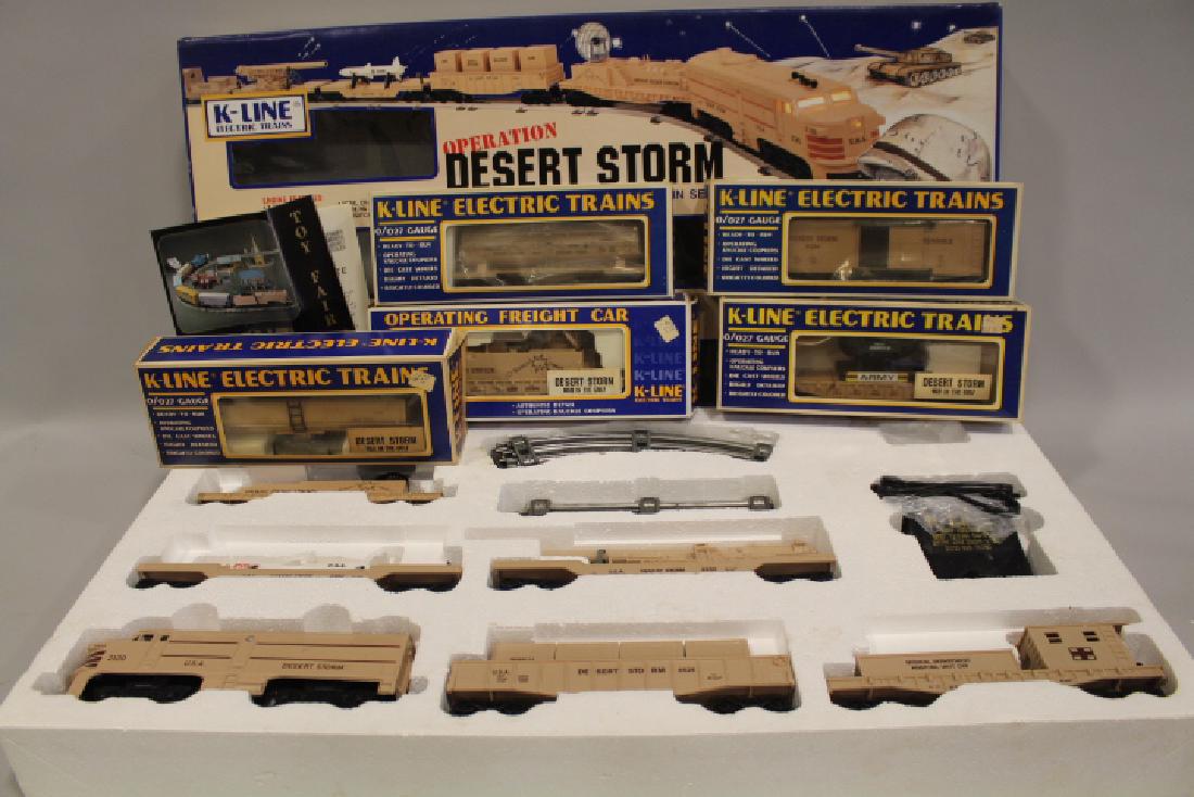 1991 K-Line Desert Storm Train Set New in Box + More