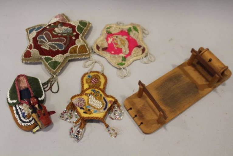 American Indian Beadwork Items & Apache Bead Loom