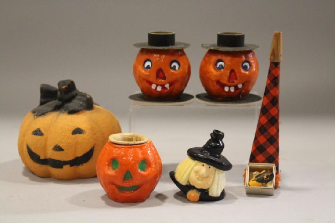 Papier Mache Halloween Candy Containers
