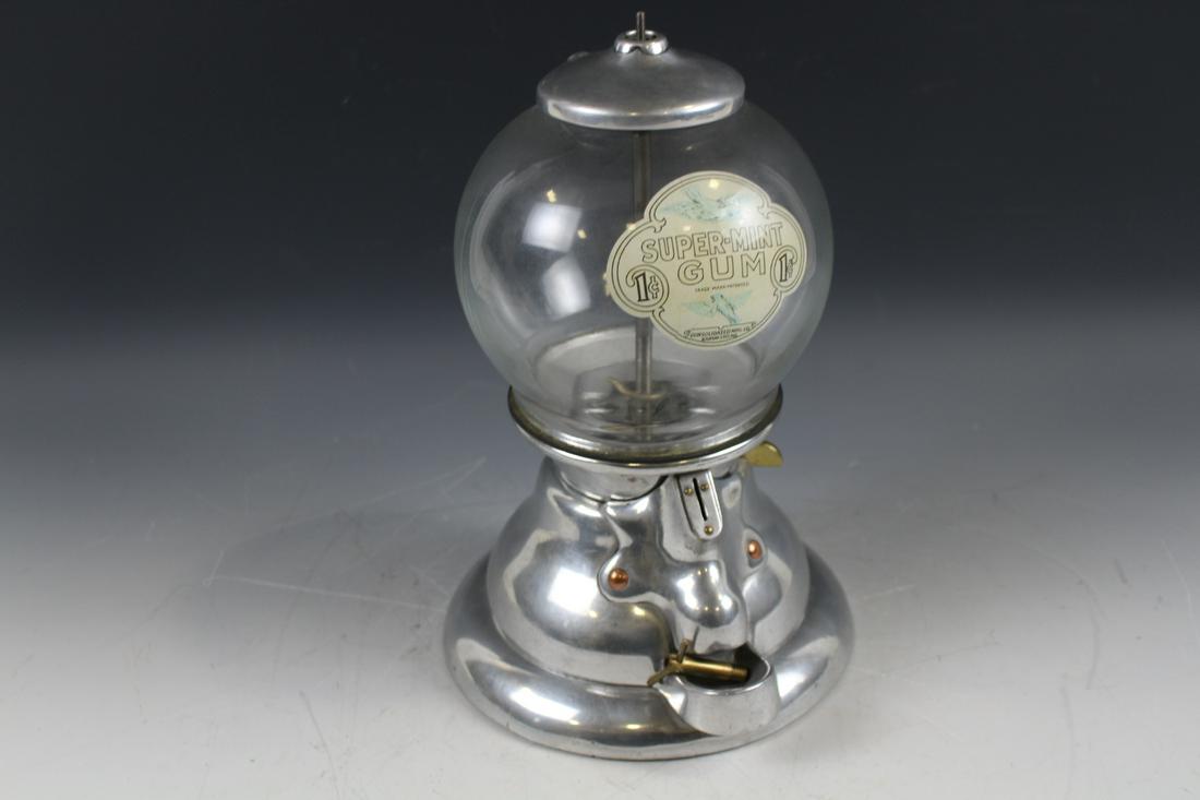 1930s Blue Bird Penny Gumball Machine Kansas City