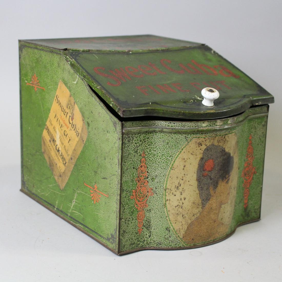 For Auction: Countertop Store Sweet Cuba Tobacco Tin (#0228) on Dec 06 ...