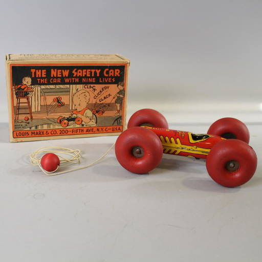 1939 Marx Bouncing Benny Race Car Toy W/ Box