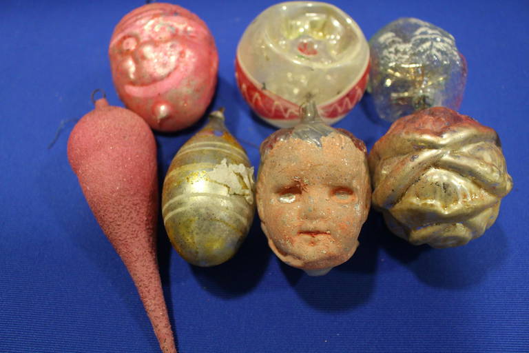 Early Blown Glass Christmas Tree Ornaments