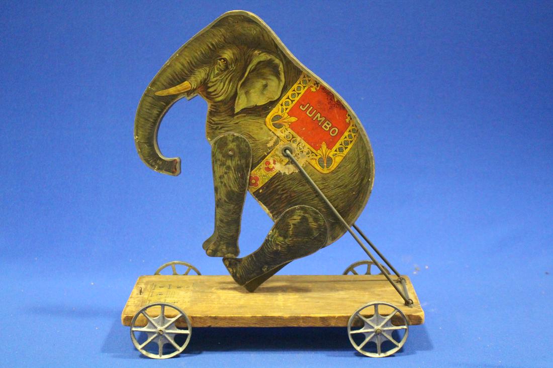 Gibbs Mfg. Co. Jumbo Trick Elephant Pull Toy - Nov 20, 2022 | Stony ...