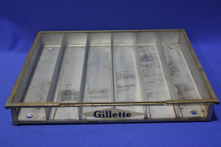 Gillette Razor Blades Countertop Store Display Case