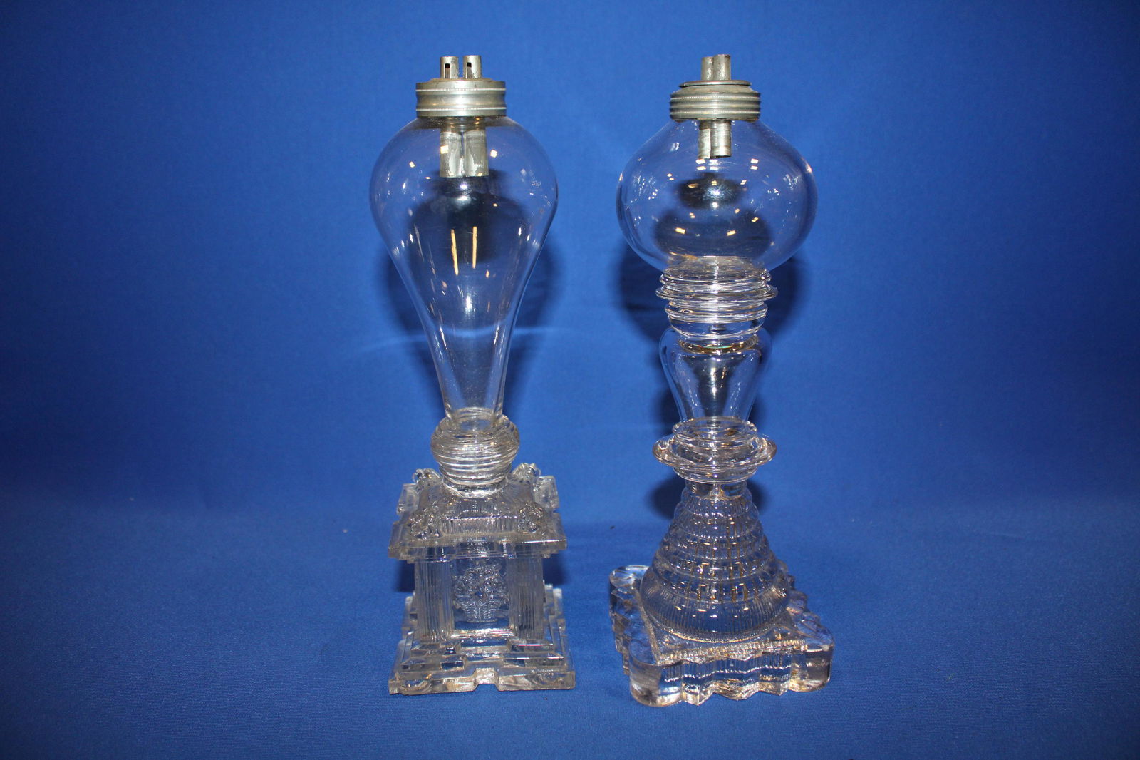 19th C Sandwich Glass Whale Oil Lamps - Feb 05, 2023 | Stony Ridge ...