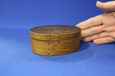 Rare Small Oval Shaker 4 Fingers Pantry Box With Logo