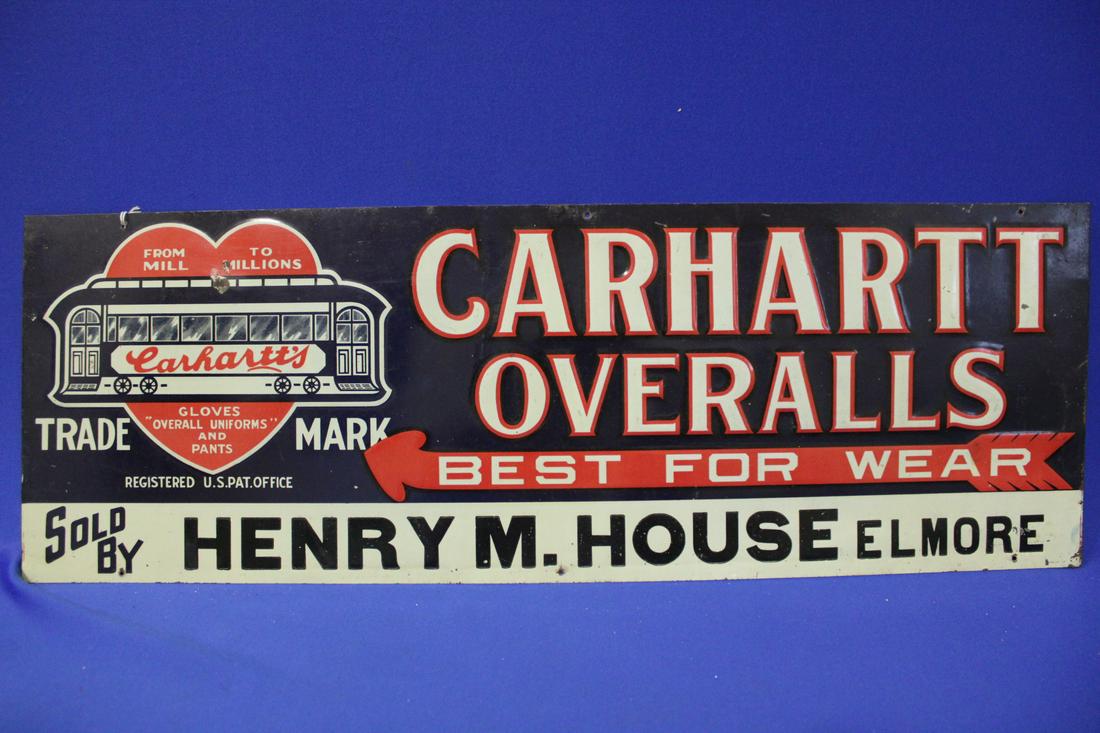 Carhartt Overalls Sign