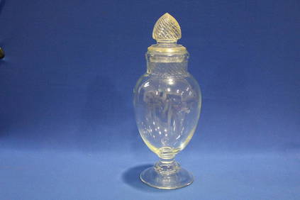 Antoine Drops Glass Candy Jar