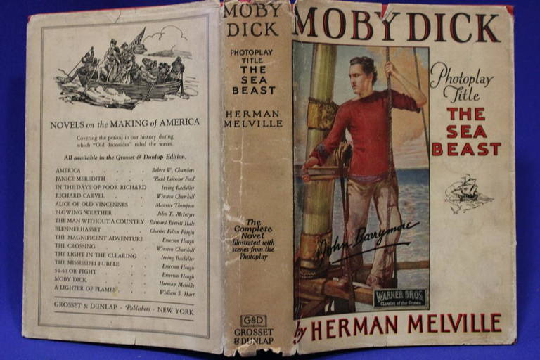 1925 Moby Dick The Sea Beast Hard Cover Book W/ Dust Jacket