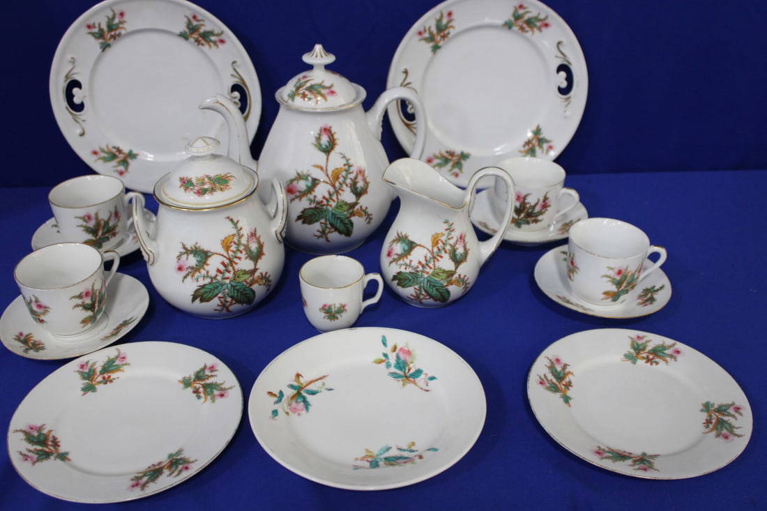 Moss Ross Tea / Coffee Service Table Items - Updated Auction