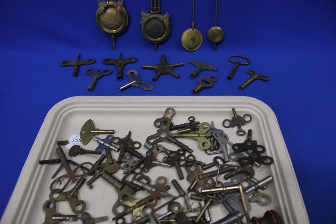 Misc Mostly Antique Clock Keys Auction