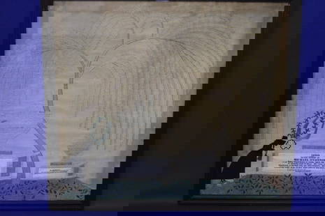 Framed Antique Sampler Auction