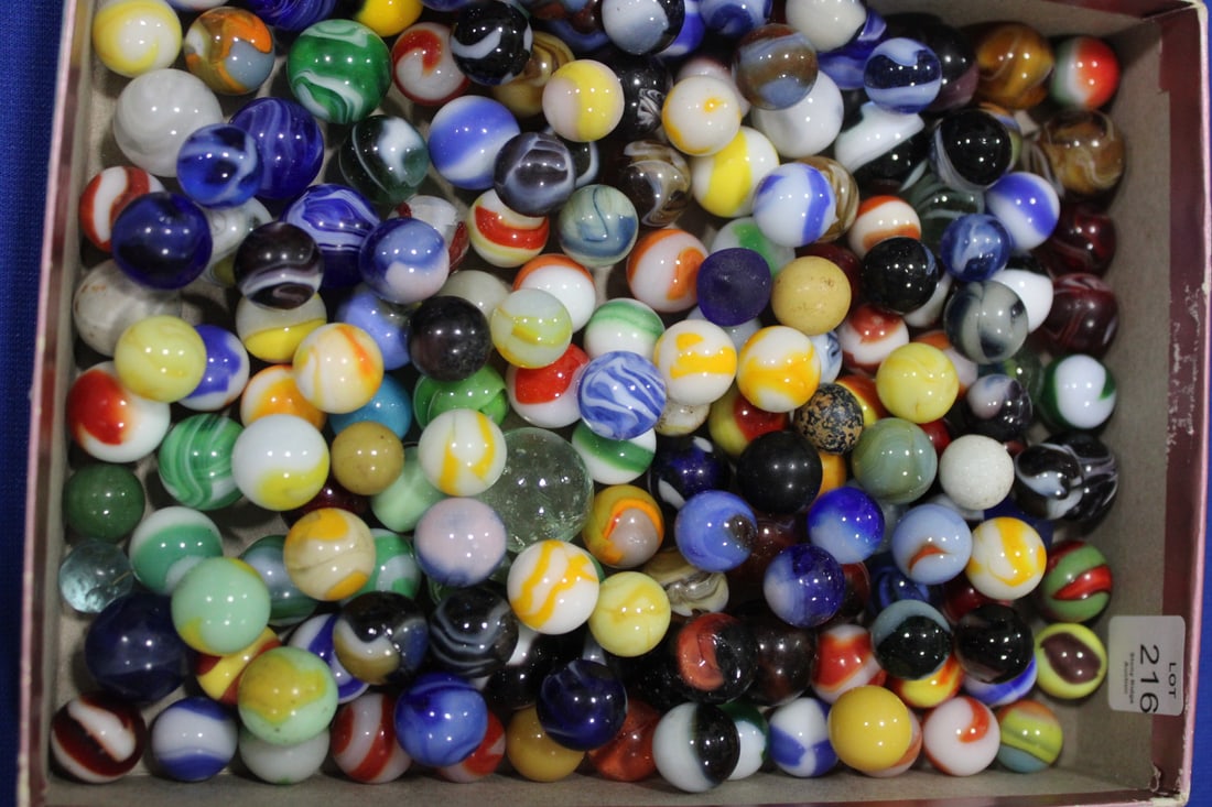 Group #7 Marbles - Mixed Colors & Types Auction